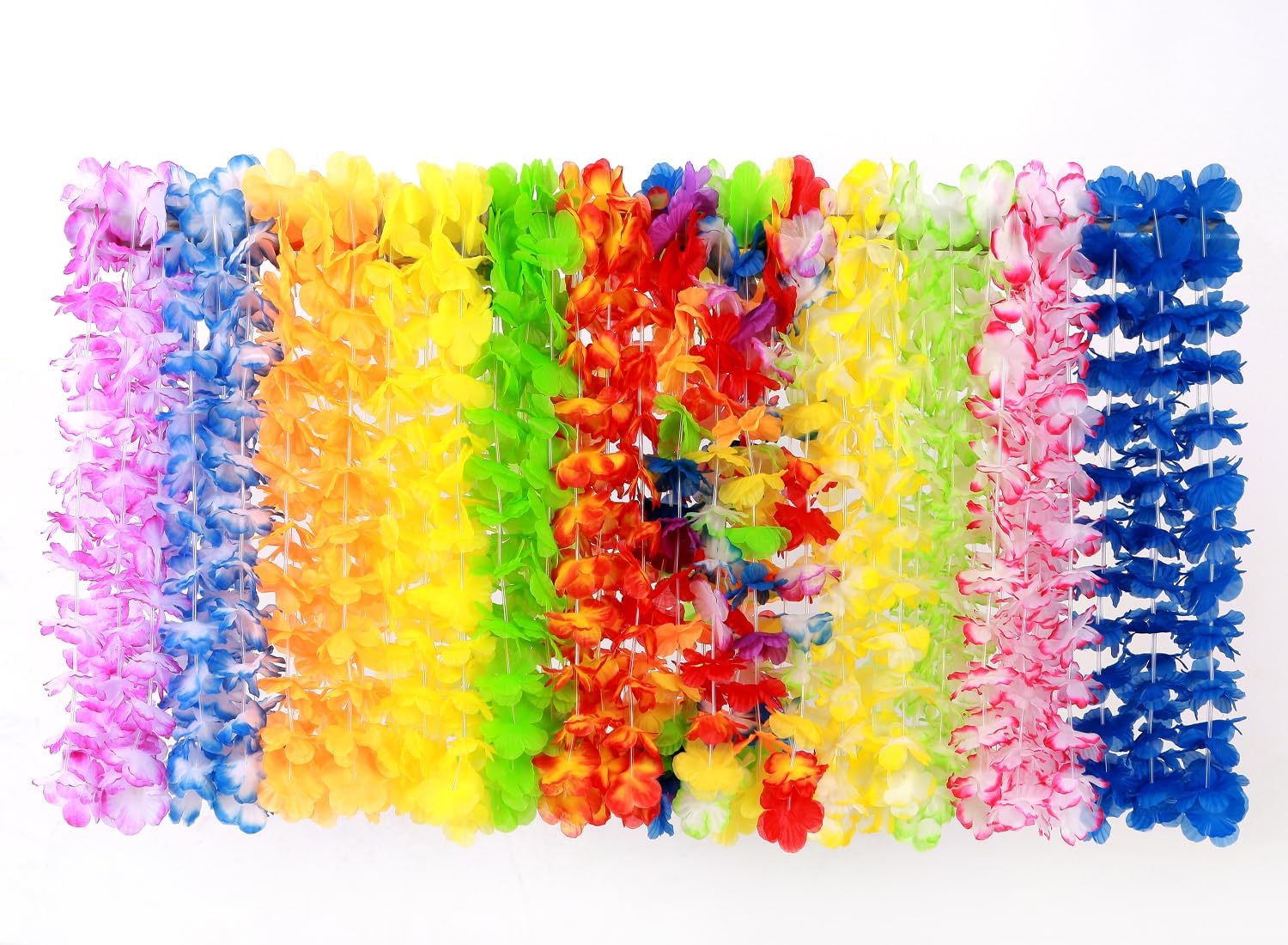 Amazon.com: Tang Art Sunshine 36 Pcs Counts Hawaiian Leis Bulk ...