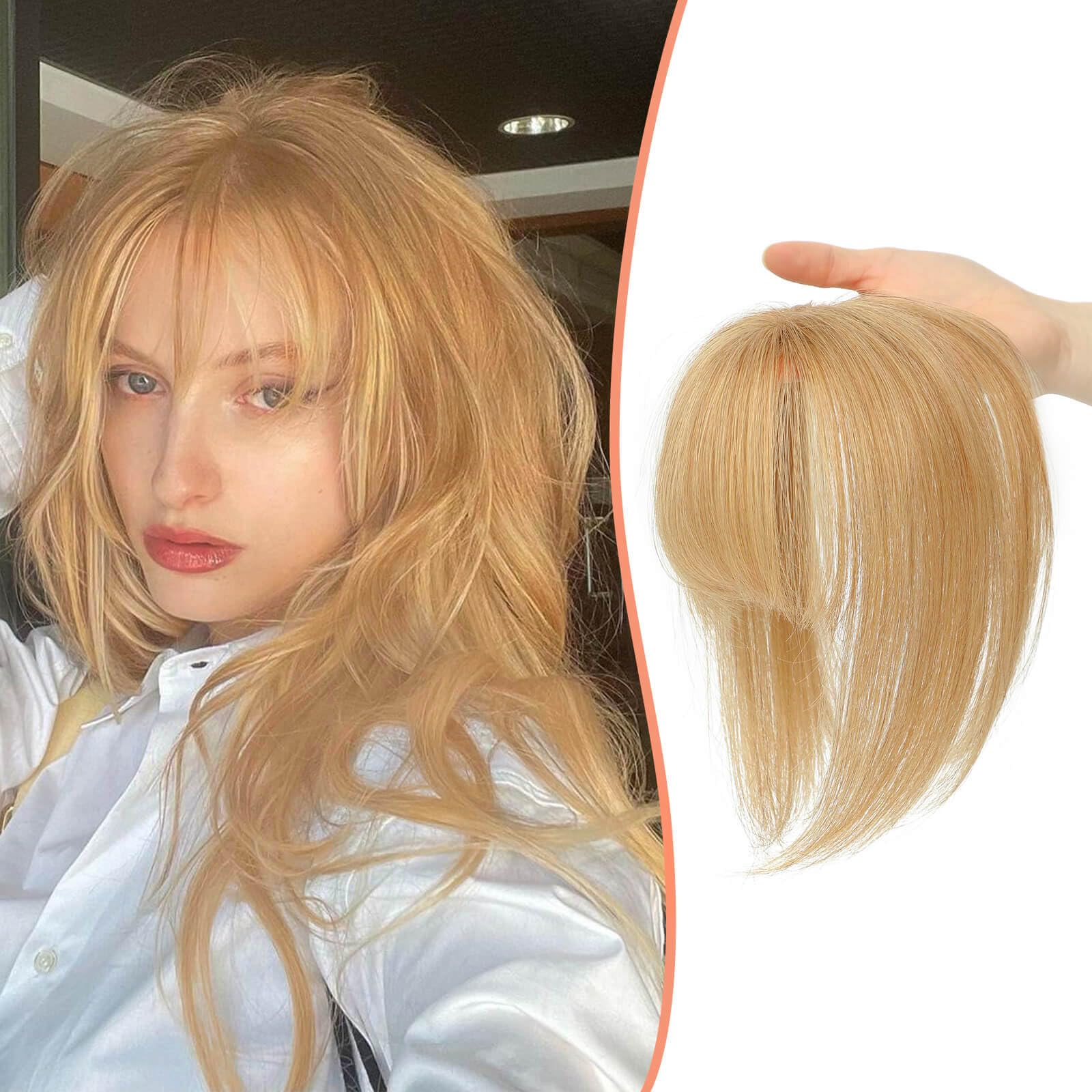 Amazon.com : MARJORIE Clip In Bangs Human Hair Topper,Bangs Hair Clip ...