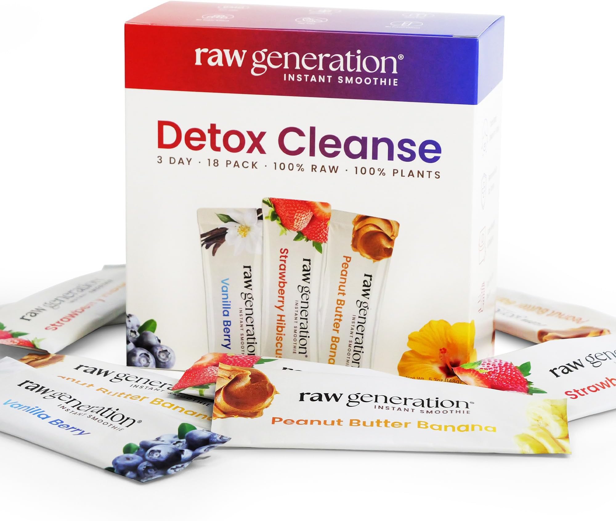 Amazon.com: Raw Generation Instant Smoothie Detox Gut Cleanse | Healthy ...