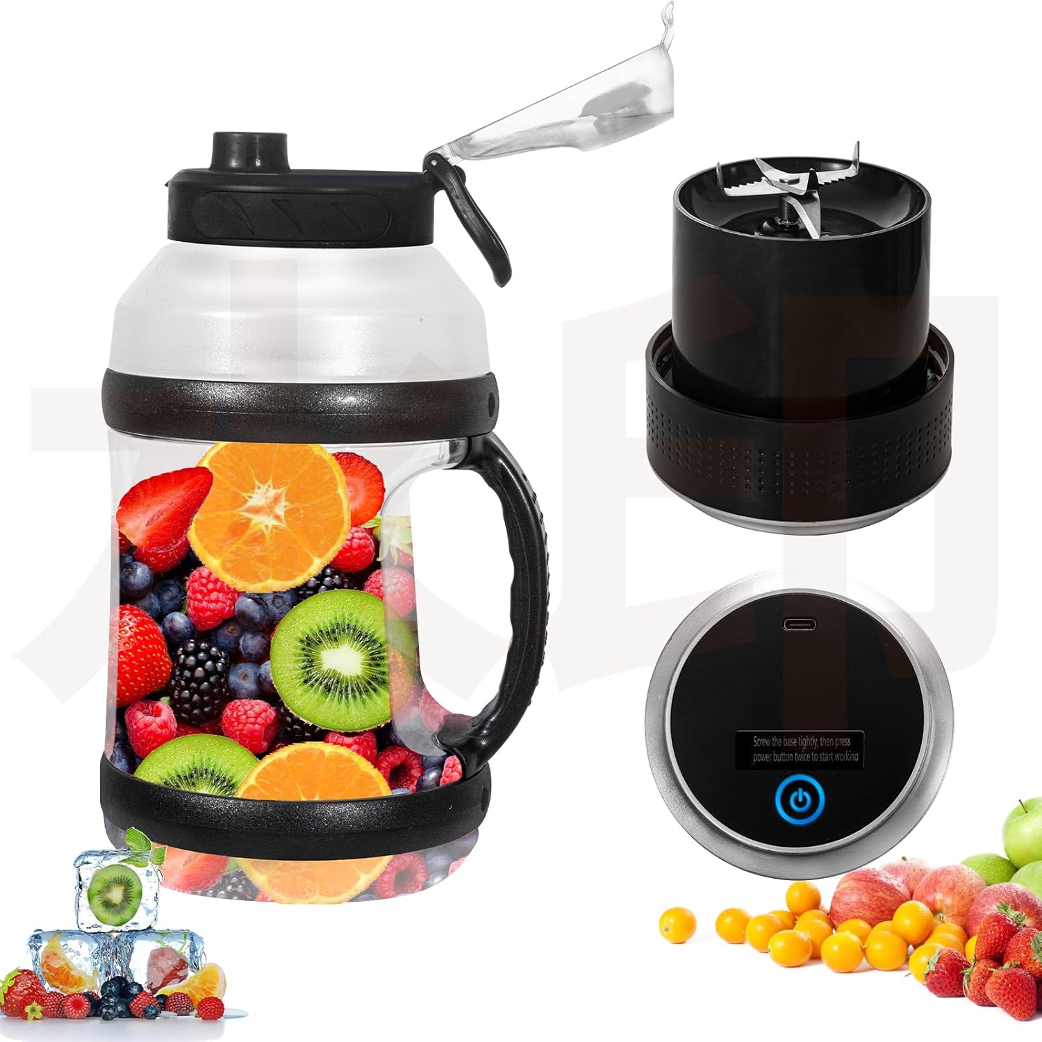 Amazon.com: 60oz Portable Blender, Blender For Shakes and Smoothie with ...
