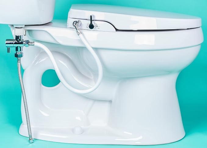 GenieBidet [ELONGATED] Seat-Self Cleaning Dual Nozzles. Rear & Feminine ...