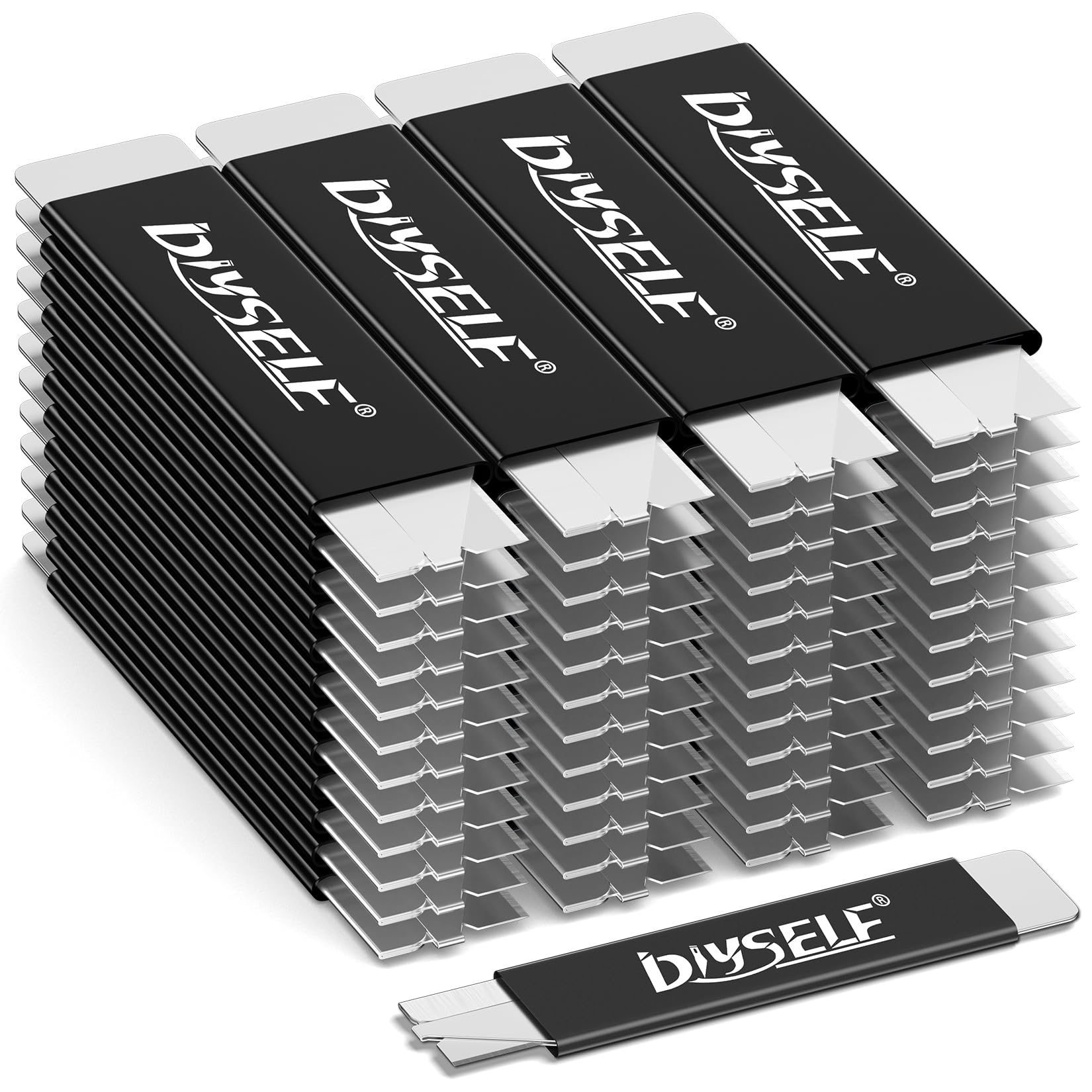 DIYSELF Box Cutters, 48 Pack Utility Knives, Mini Razor Knife, Box ...