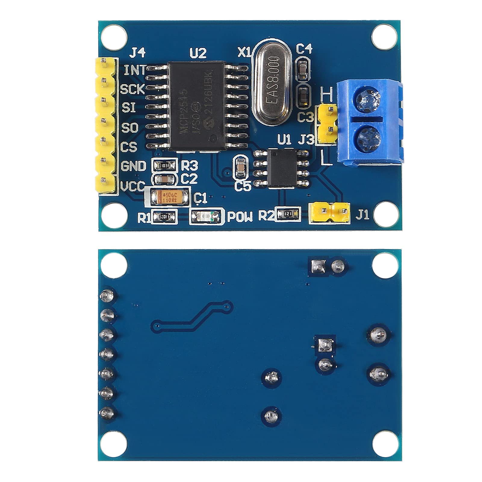 Snapklik.com : 5pcs MCP2515 CAN Bus Module TJA1050 Receiver SPI Module ...