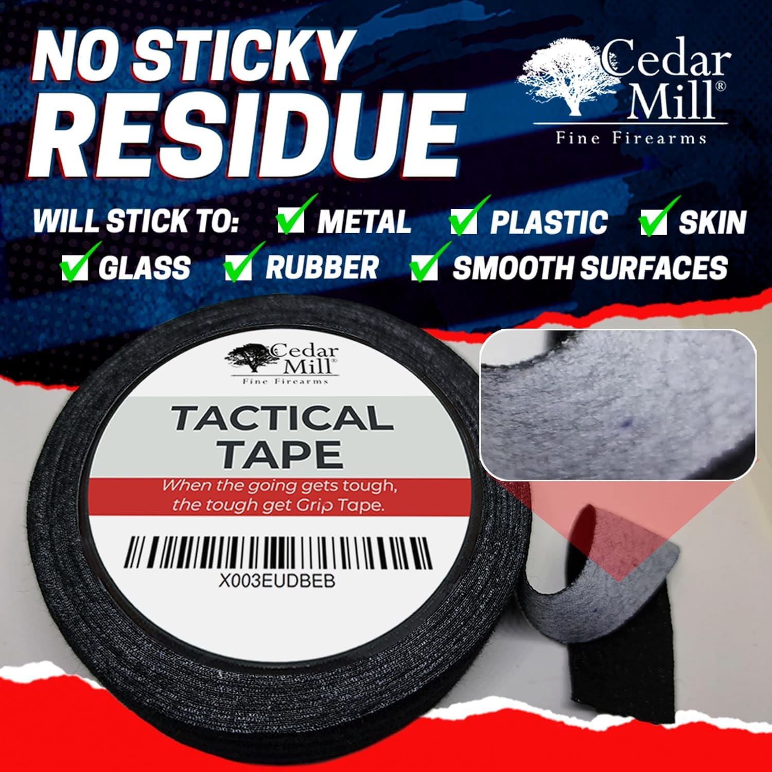 Snapklik.com : Cedar Mill Magazine Gun Tape - Water-Resistant Gun Grip ...