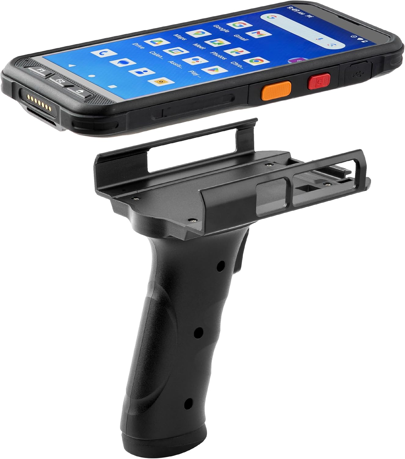 Volcora Android Barcode Scanner with Pistol Grip Inventory Barcode ...