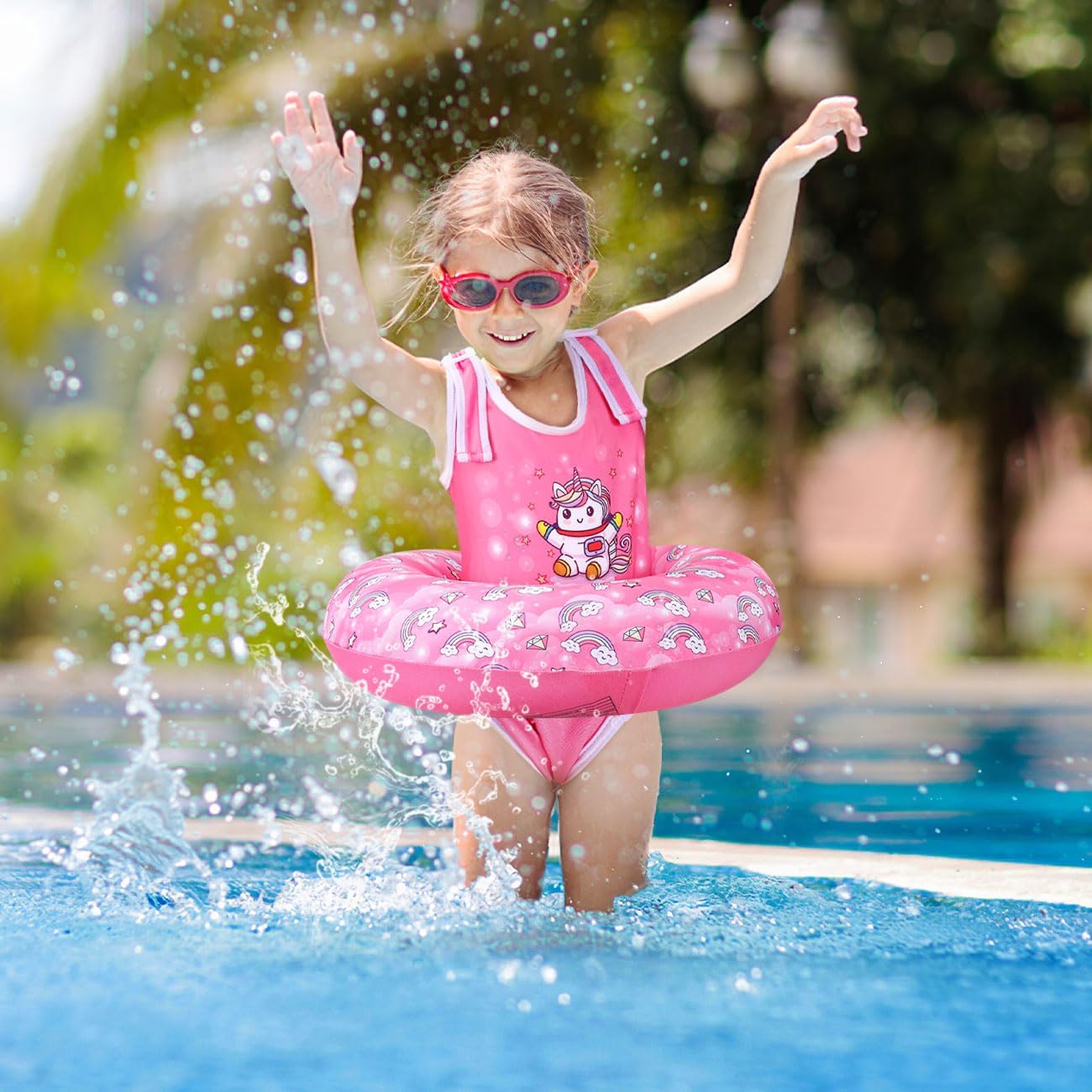 Amazon.com : HeySplash Swim Floaties for Kids Age 3-6, Swim Vest for ...