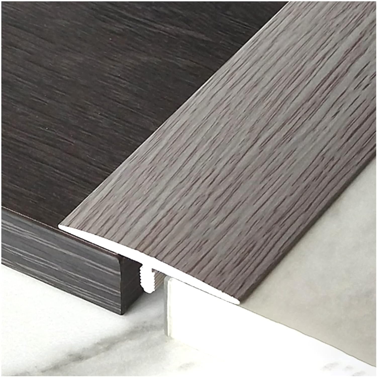 Amazon.com: LXLZYXSF Gray Wood Grain Finish Floor Transition Strip T ...