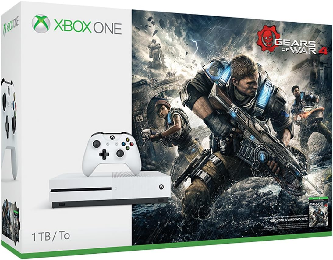 Xbox One S Gears of War 4 Console Bundle (1TB) : Amazon.co.uk: PC ...
