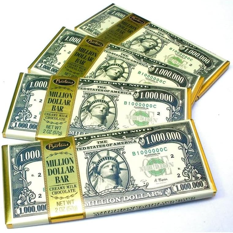 Amazon.com : Million Dollar Chocolate Bar – Rich Milk Chocolate ...