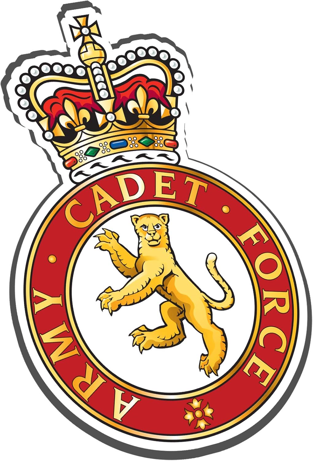 THE ARMY CADET FORCE STICKER - British Army - ACF Cadets - Decal Car ...