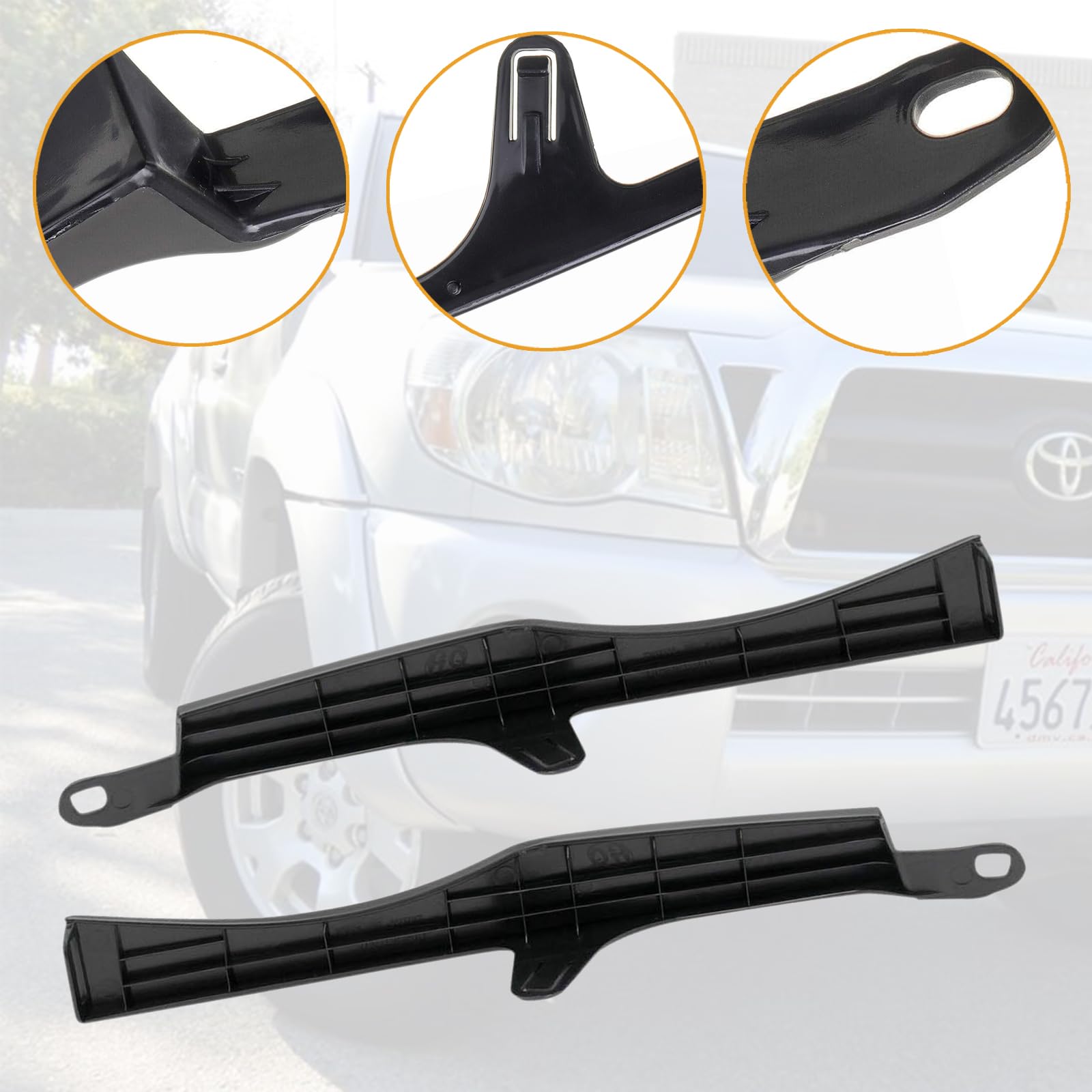 Bumpers & Parts For Toyota Tacoma Pair Of Black Front Bumper Grille ...