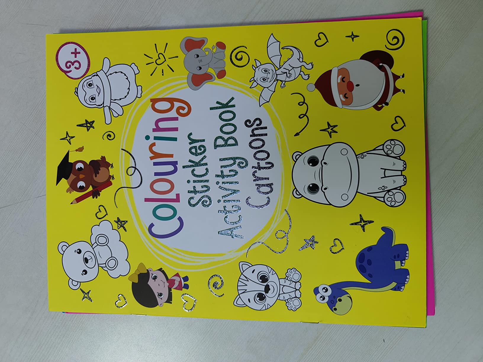 Buy Set of 4 Colouring Sticker Activity Book for 3+ Years Kids Book ...