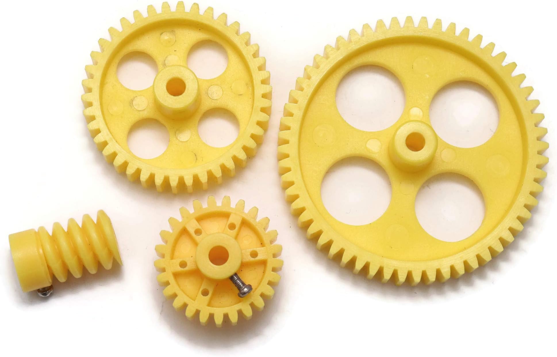 Electronic Spices 78 PCS Plastic Gear Set Rack Pulley Belt Worm Single ...