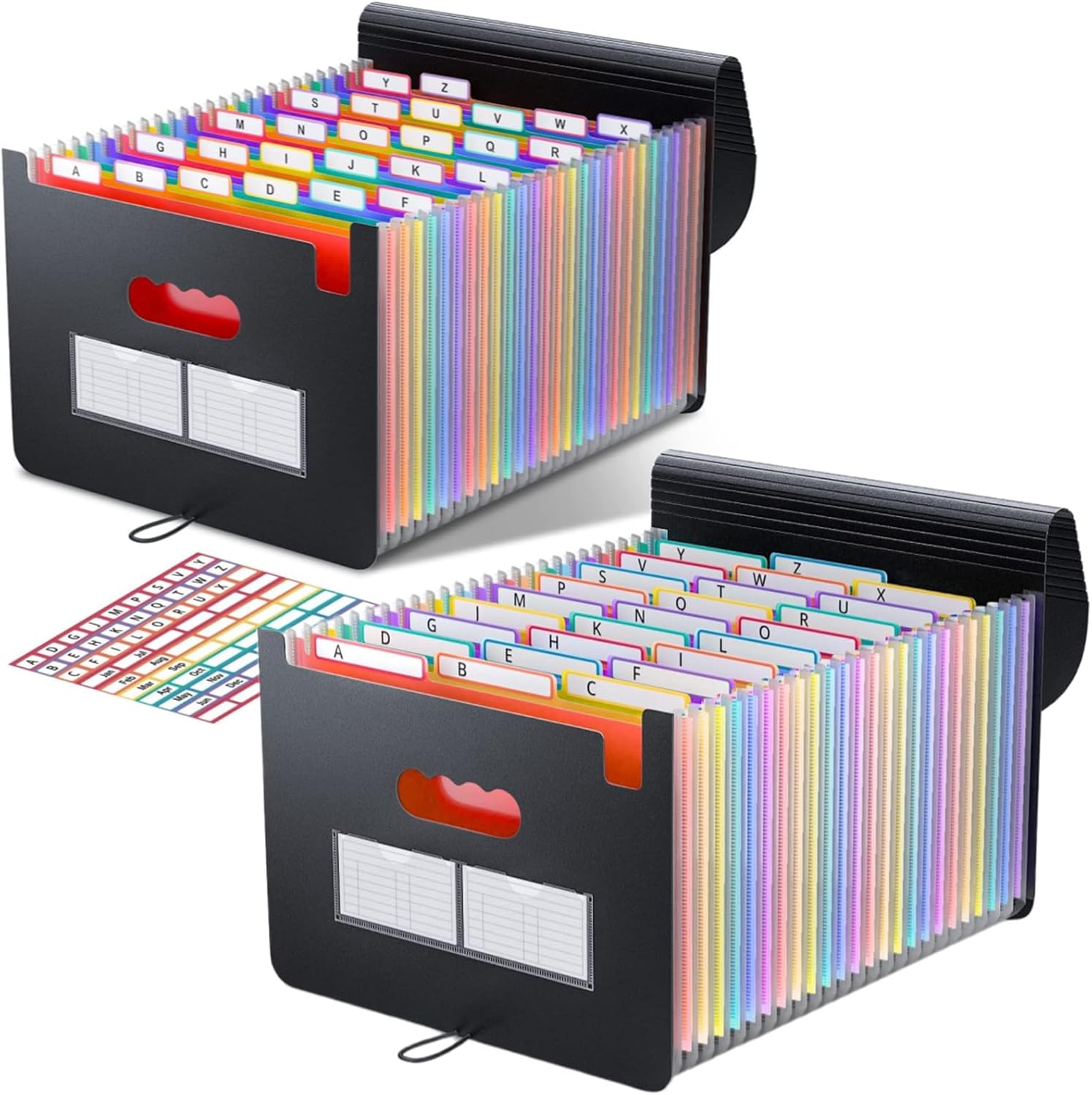Amazon.com : ThinkTex 26 Pockets Expanding File Folder, A-Z Colorful ...