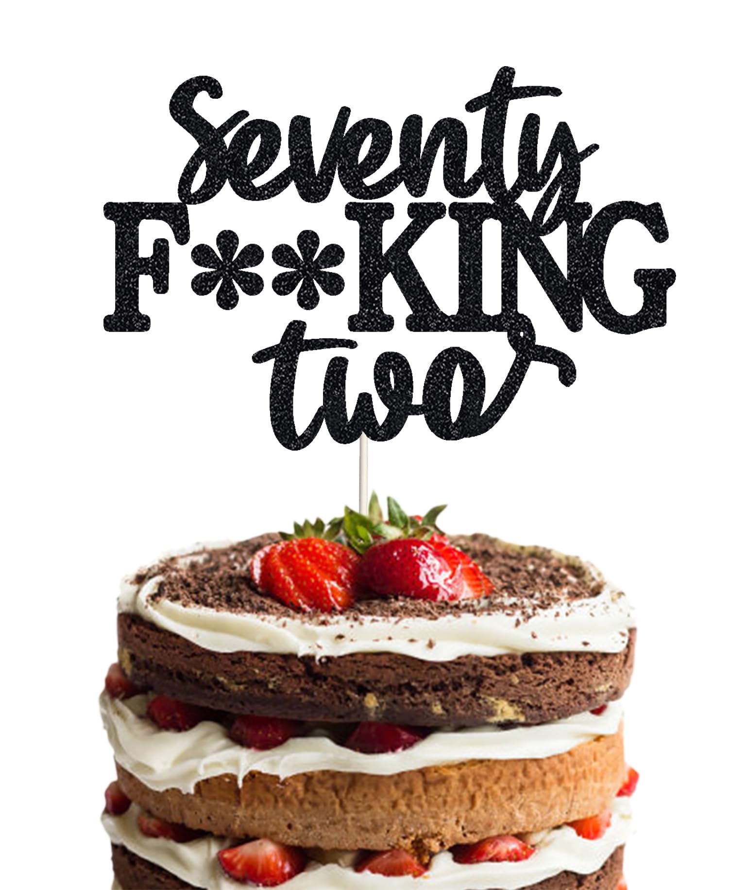 Amazon.com: Happy 72nd Birthday Cake Topper, 72nd birthday decorations ...