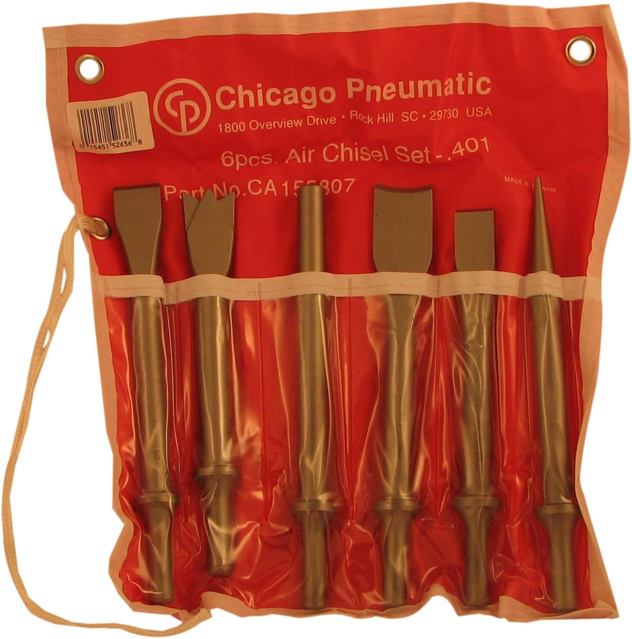 Amazon.com: Chicago Pneumatic CA155807 6 Piece Chisel Kit : Everything Else