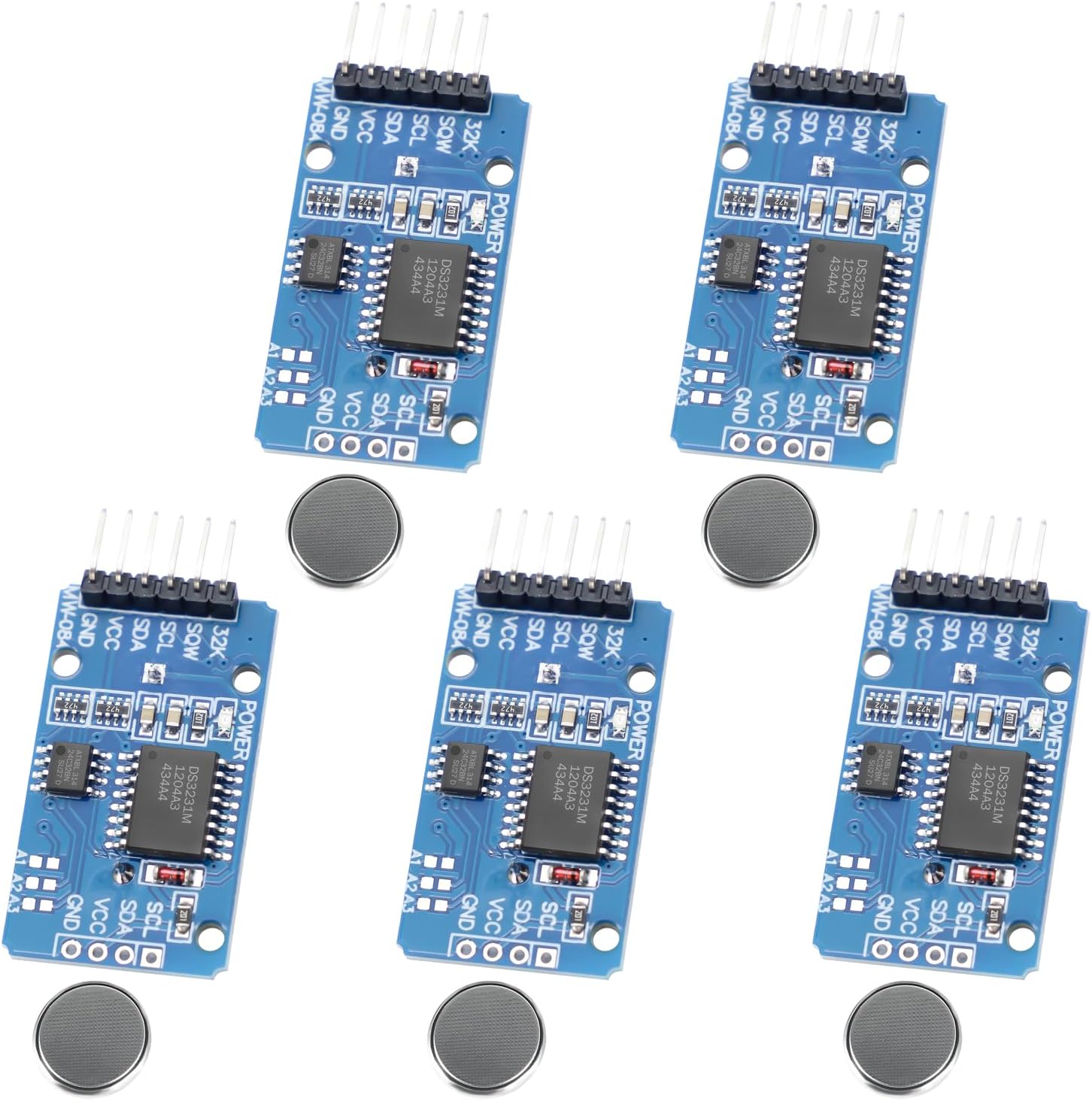 DS3231 AT24C32 High Precision Clock Module RUIZHI 5 pièces Real Time ...