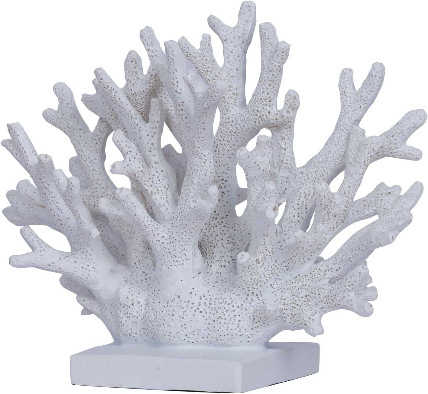 Amazon.com: White Coral Reef Decor 7.4" Fake Coastal Statue - Ocean ...