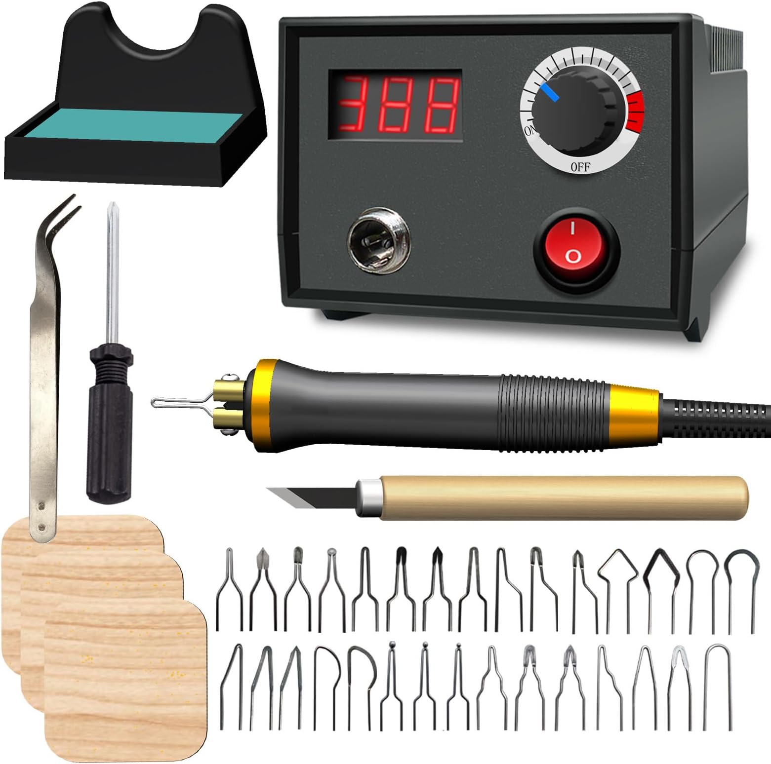 Amazon.com: FIRElood LH30-1 wood burning tool,wood burning kit pen 25 ...