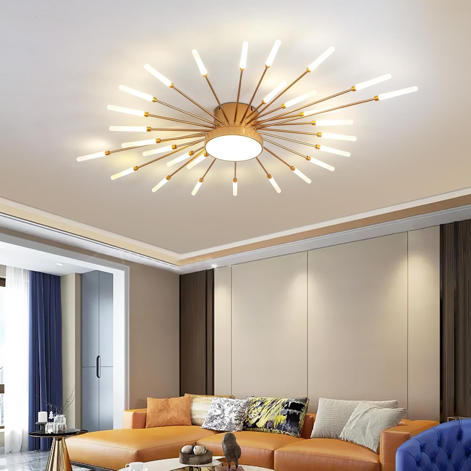 JAYMP Ceiling Light Modern Flower Shape Ceiling Lamp for Living Room ...