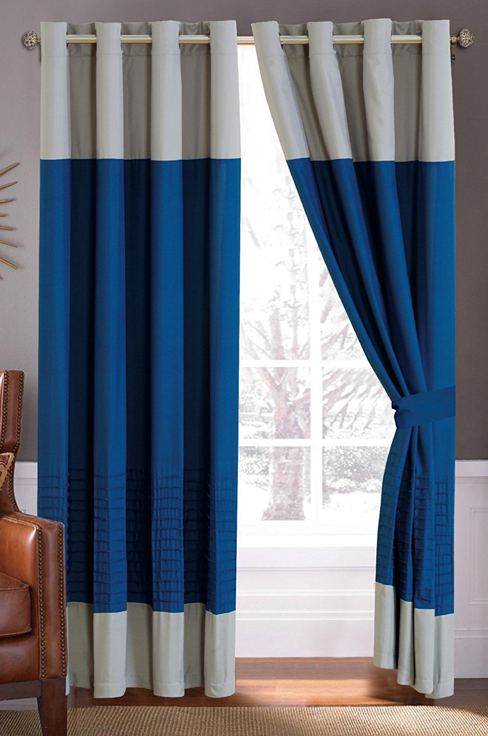 Modern Blue Curtains