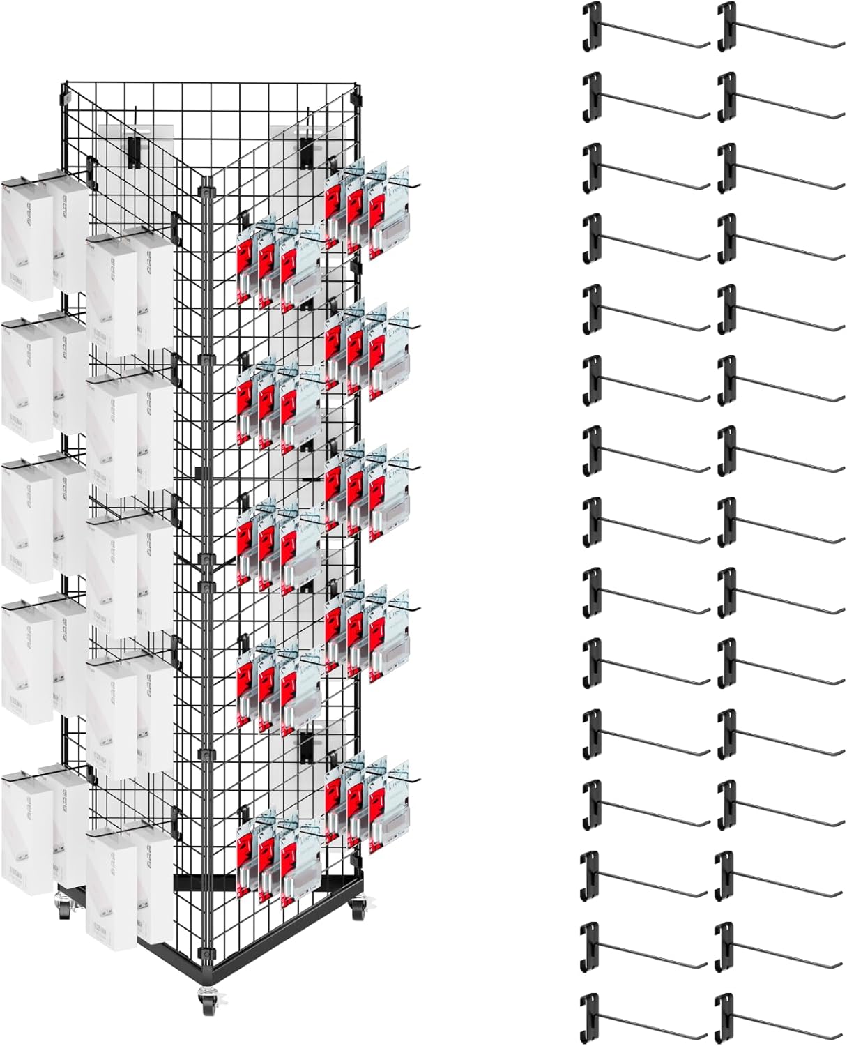 Amazon.com: ztysn Grid Wall Panels Display Stand - 22"*66" Triangular ...