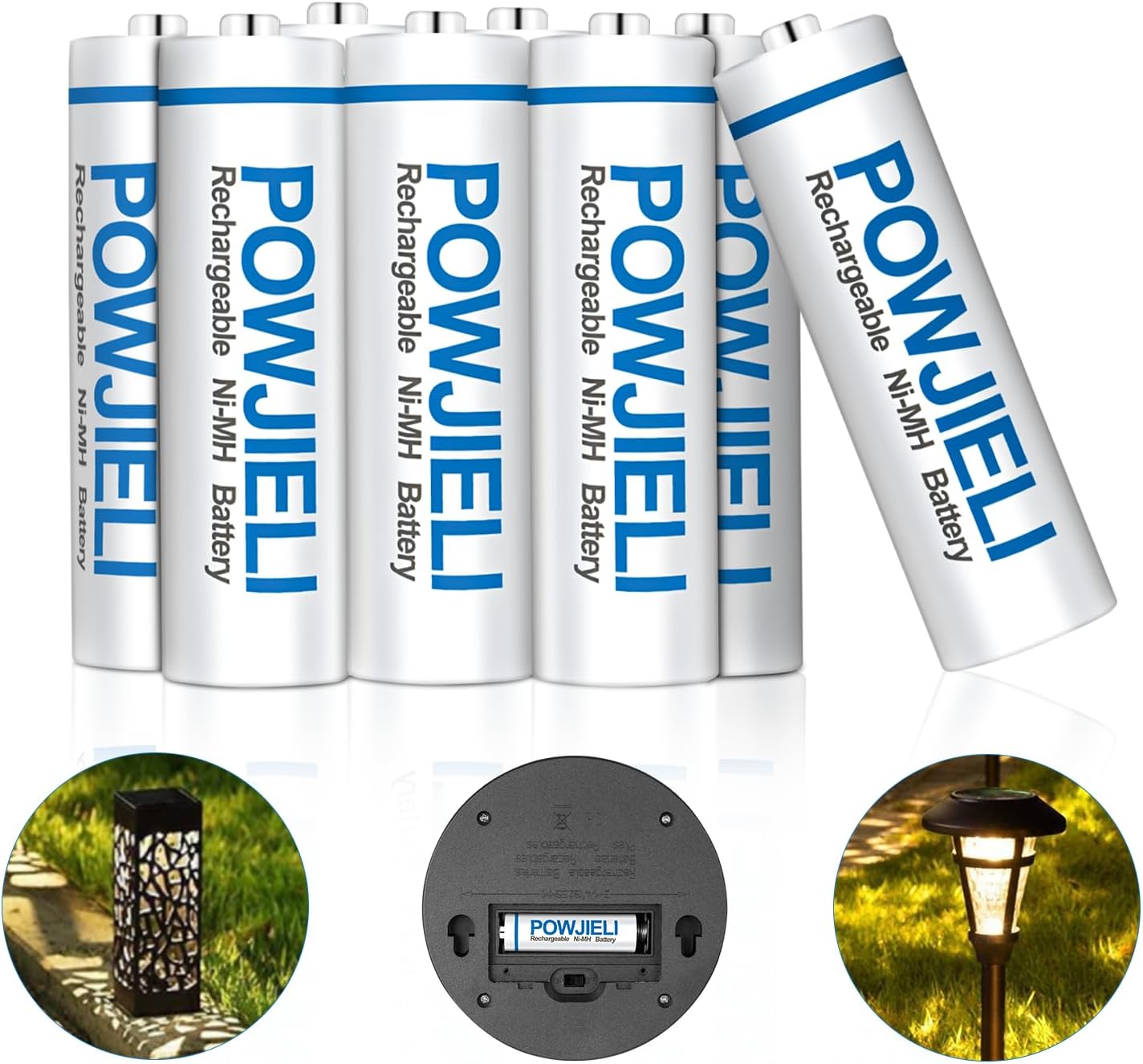 Amazon.com: POWJIELI Ni-MH AA Rechargeable Batteries, High Capacity Pre ...