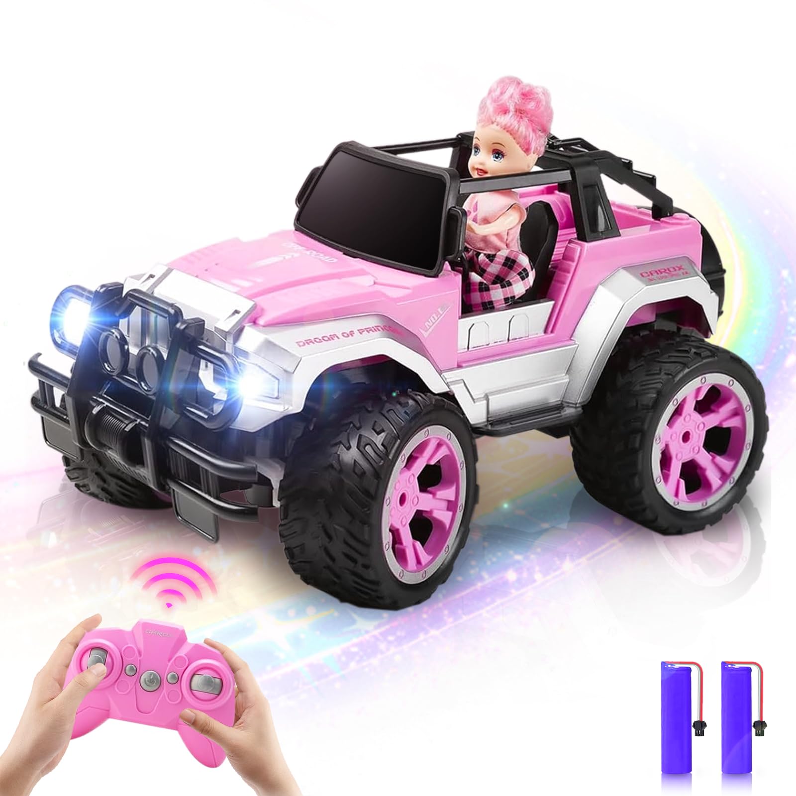 Amazon.com: Carox Remote Control Car for Girls, 160 mins Pink RC Car ...