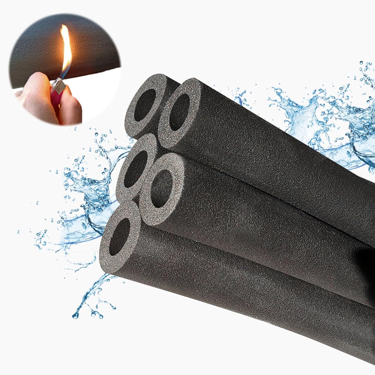 Amazon.com: LOTOAK Pipe Insulation Foam Tube Soft Foam Pipe Covers Wrap ...