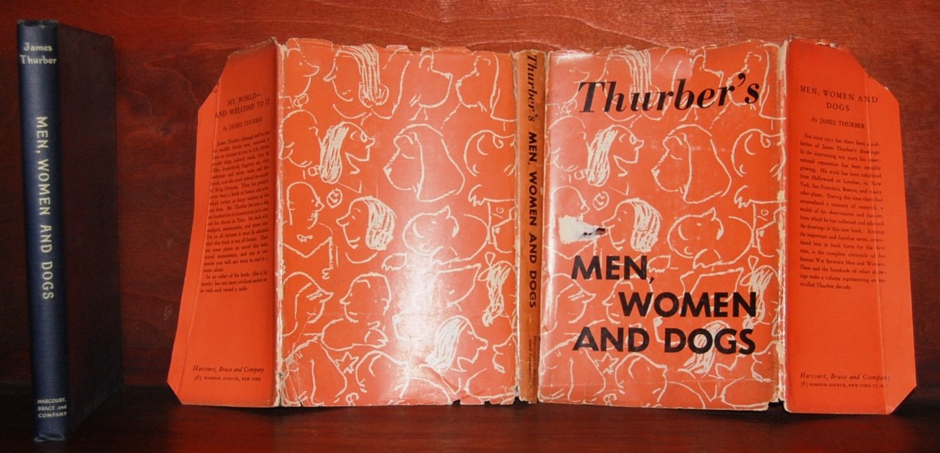 Thurber's men, women and dogs,: A book of drawings,: Thurber, James ...