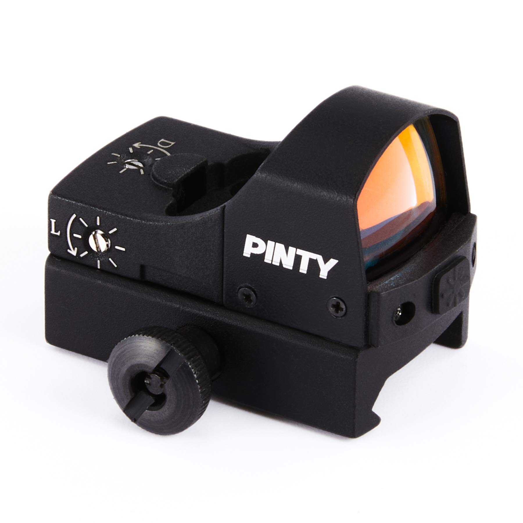 Pinty Pro Red Dot Sight with Removable Picatinny Rail QD Mount Mini 3.5 ...