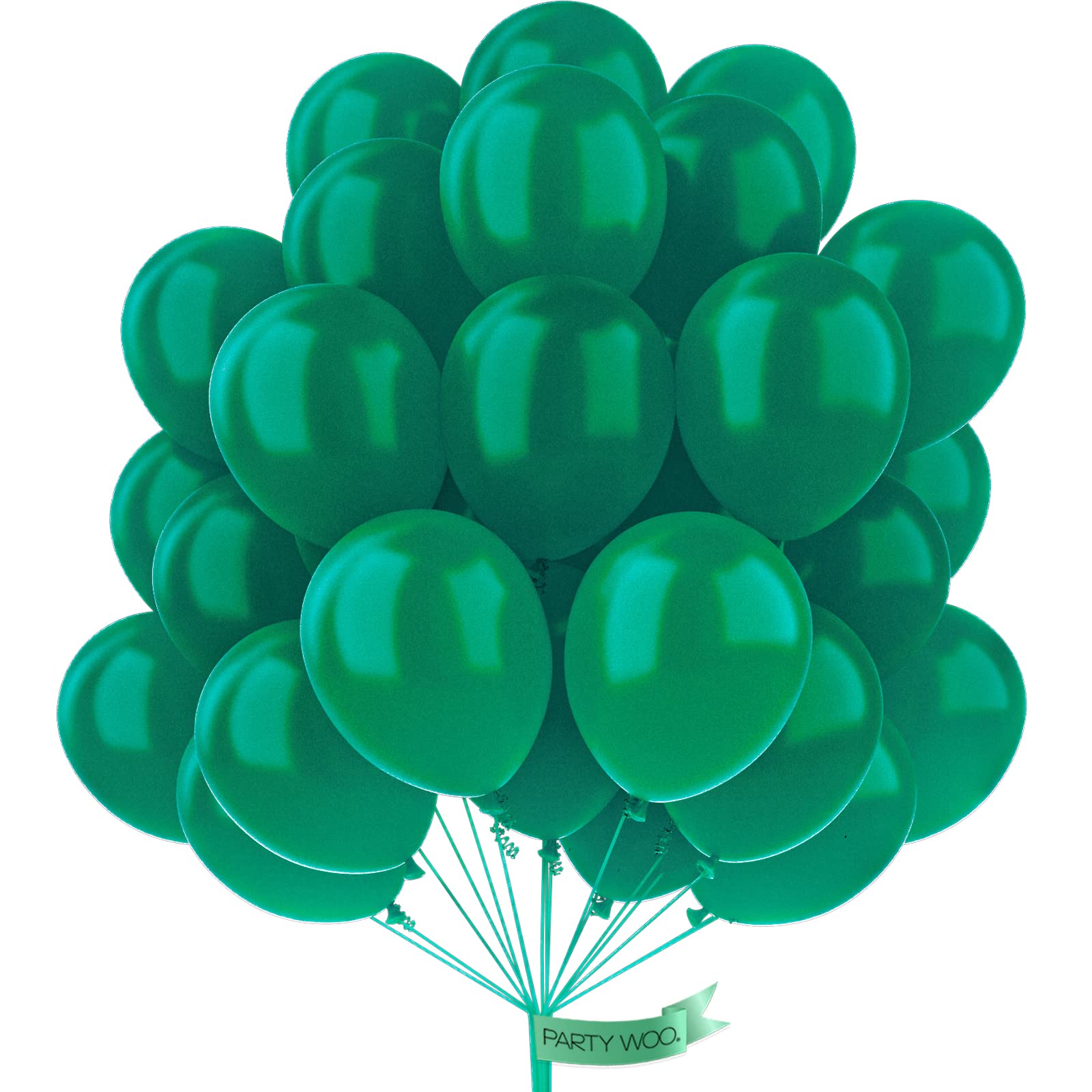 Snapklik.com : Dark Green Balloons 50 Pcs 12 Inch Pearl Hunter Emerald ...