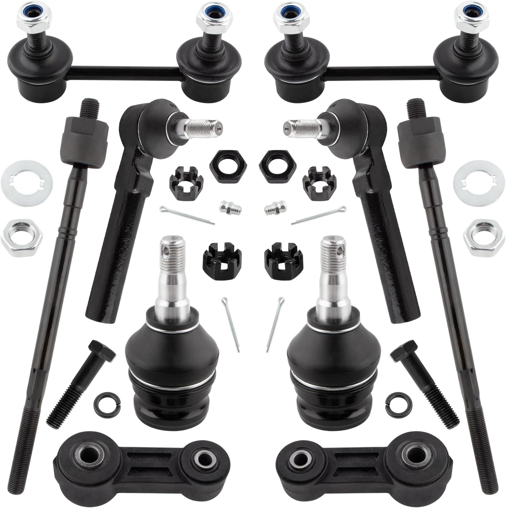 Amazon.com: BOXI (Set of 10) Front & Rear Sway Bar Links + Front Lower ...