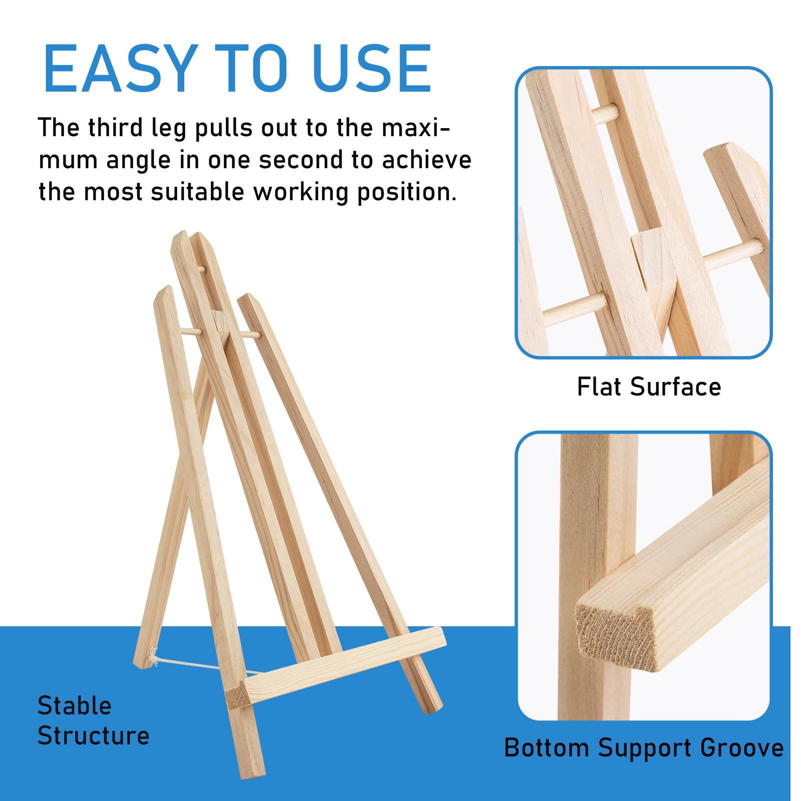 Snapklik.com : Falling In Art 16 Inch Wood Easel Stand, Tabletop Display Stand A-Frame Artist ...