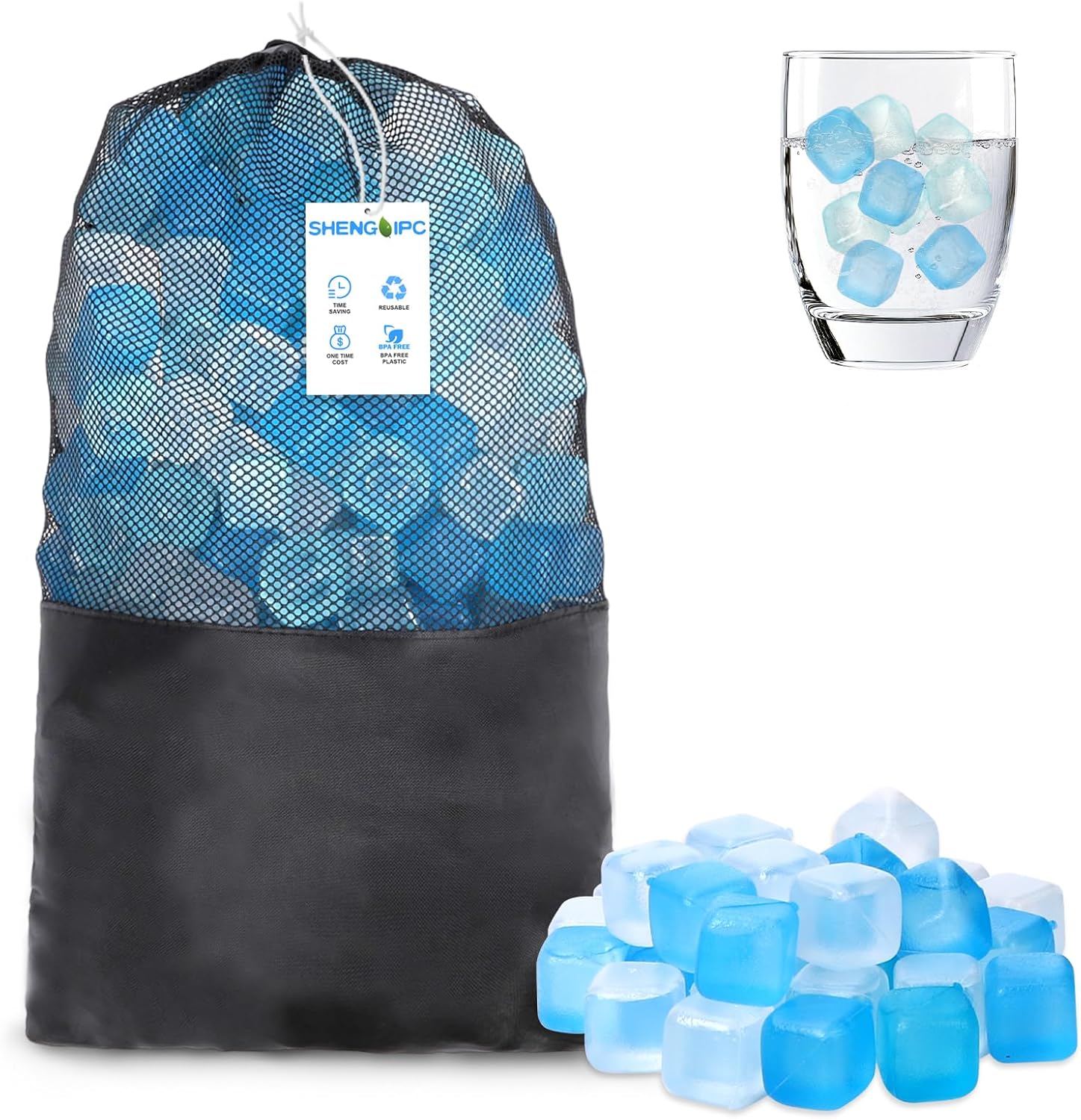Amazon.com: 360 Pack Reusable Ice Cubes Refreezable Plastic Ice Cubes ...
