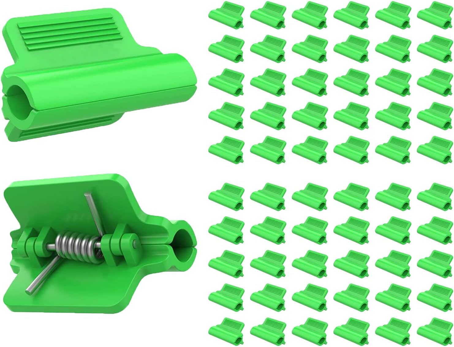 Timpfee 60 PCS Greenhouse Clamps Garden Netting Hoops Film Row Cover ...