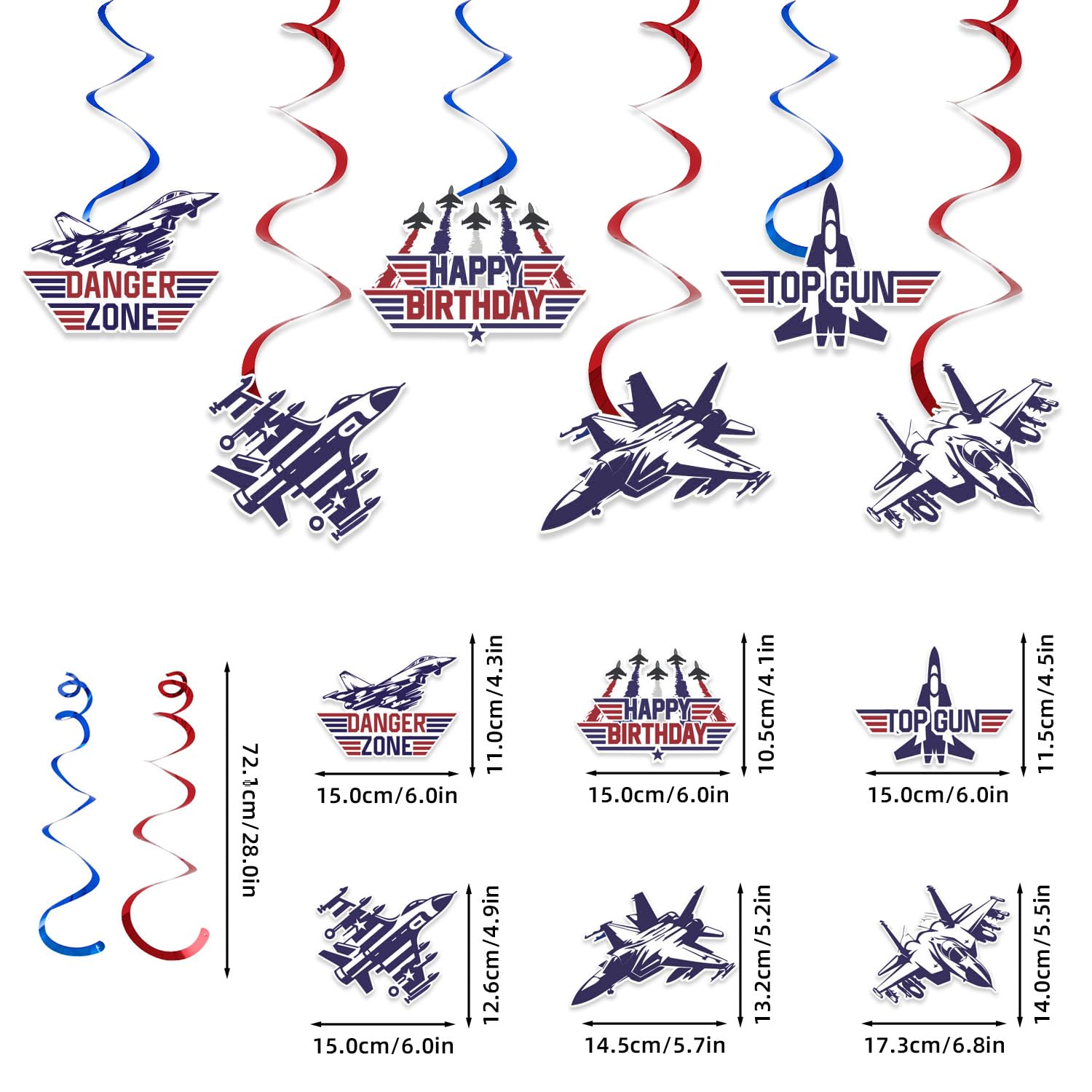 Buy Sursurprise Fighter Jet Birthday Decorations, Airplane Theme ...