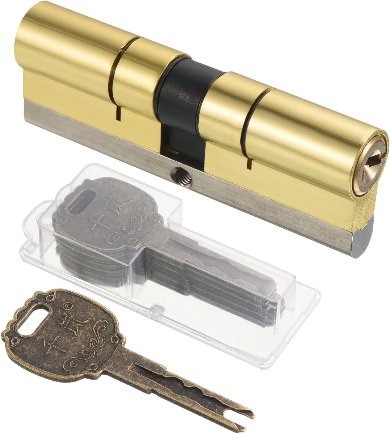 PATIKIL 45/45 (90mm Overall) European Double Lock Cylinder, Door ...