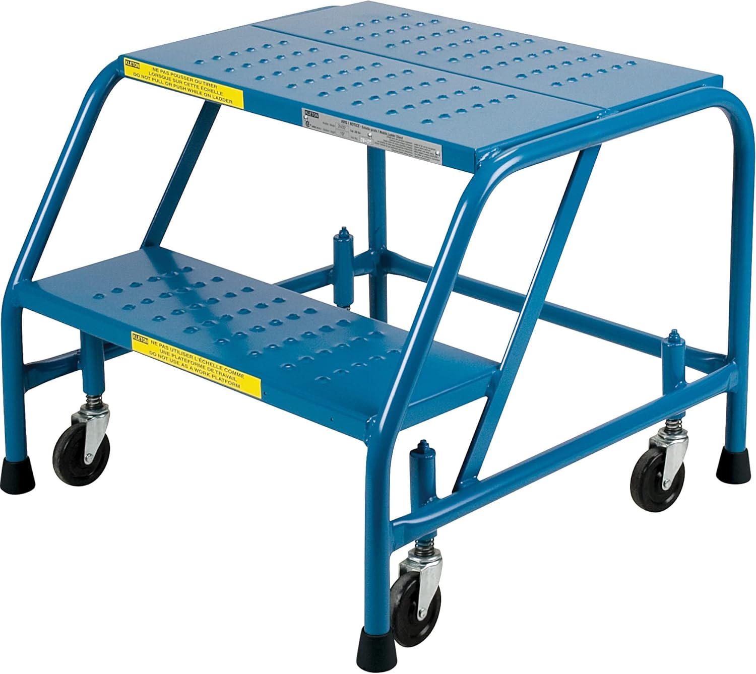 KLETON - Rolling Step Ladder, 2 Steps, 18" Step Width, 19" Platform ...