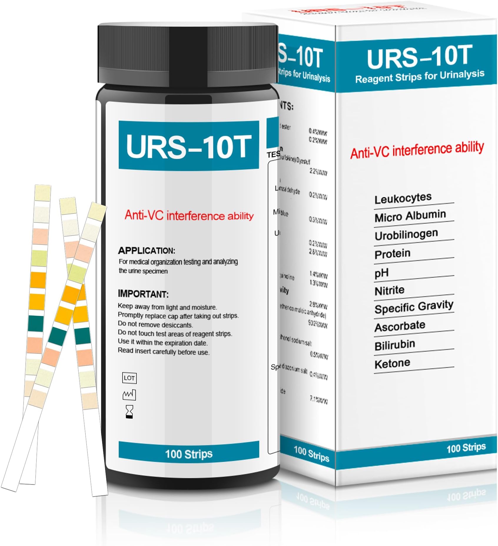 Amazon.com: 14 Parameter iUrine-Test Strips - 100 Cnt : Health & Household
