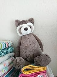 Amazon.com: Jellycat Bashful Raccoon Stuffed Animal Plush, Medium, 12 ...
