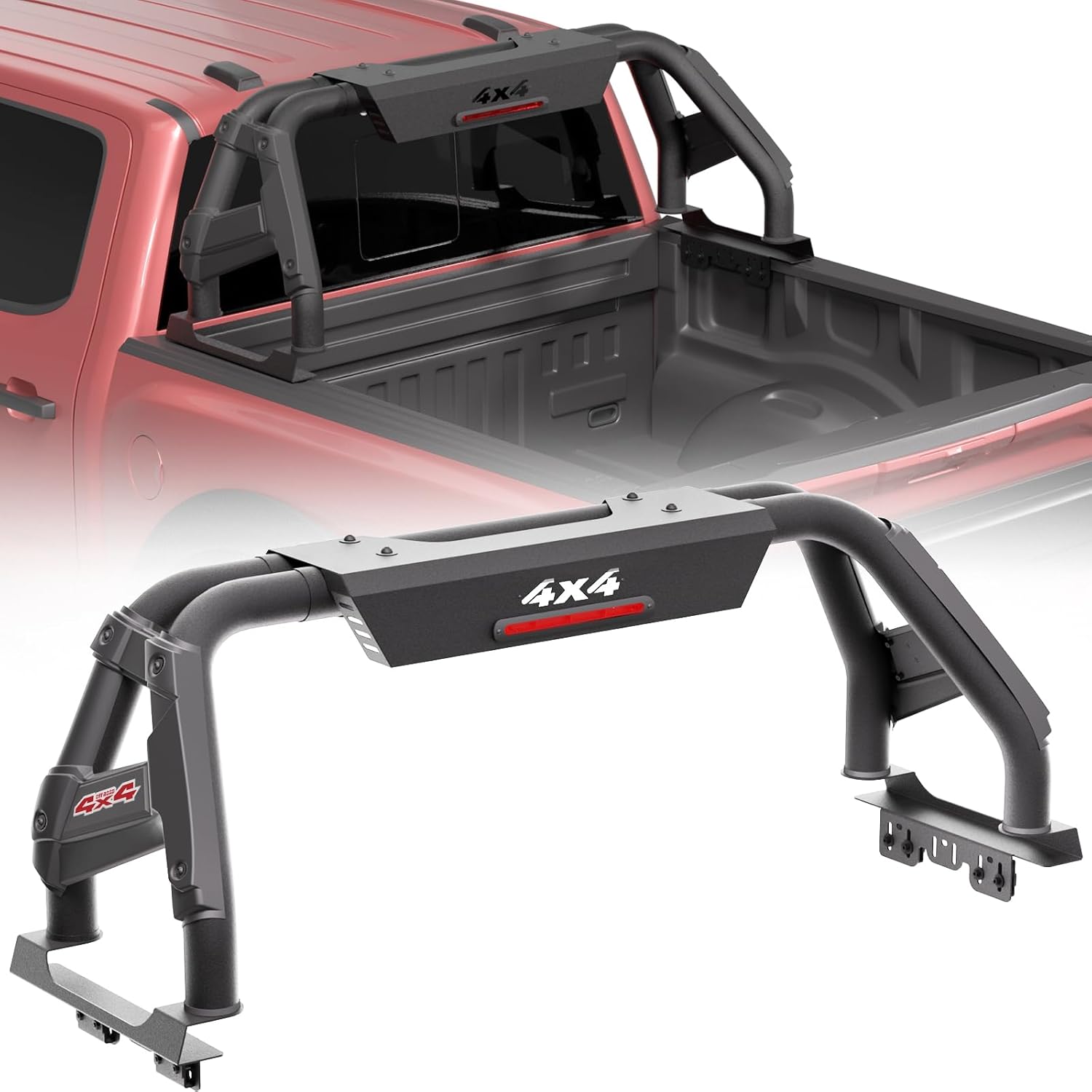 Amazon.com: Universal Truck Bed Roll Bar, Adjustable Sport Bar Chase Rack Compatible with Dodge ...