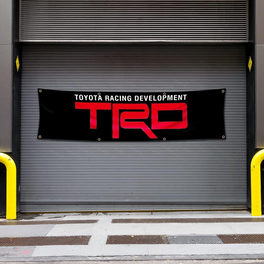 Amazon.com : ENMOON Toyota Banner Flag (2x8ft Vivid Color, 150D Poly ...