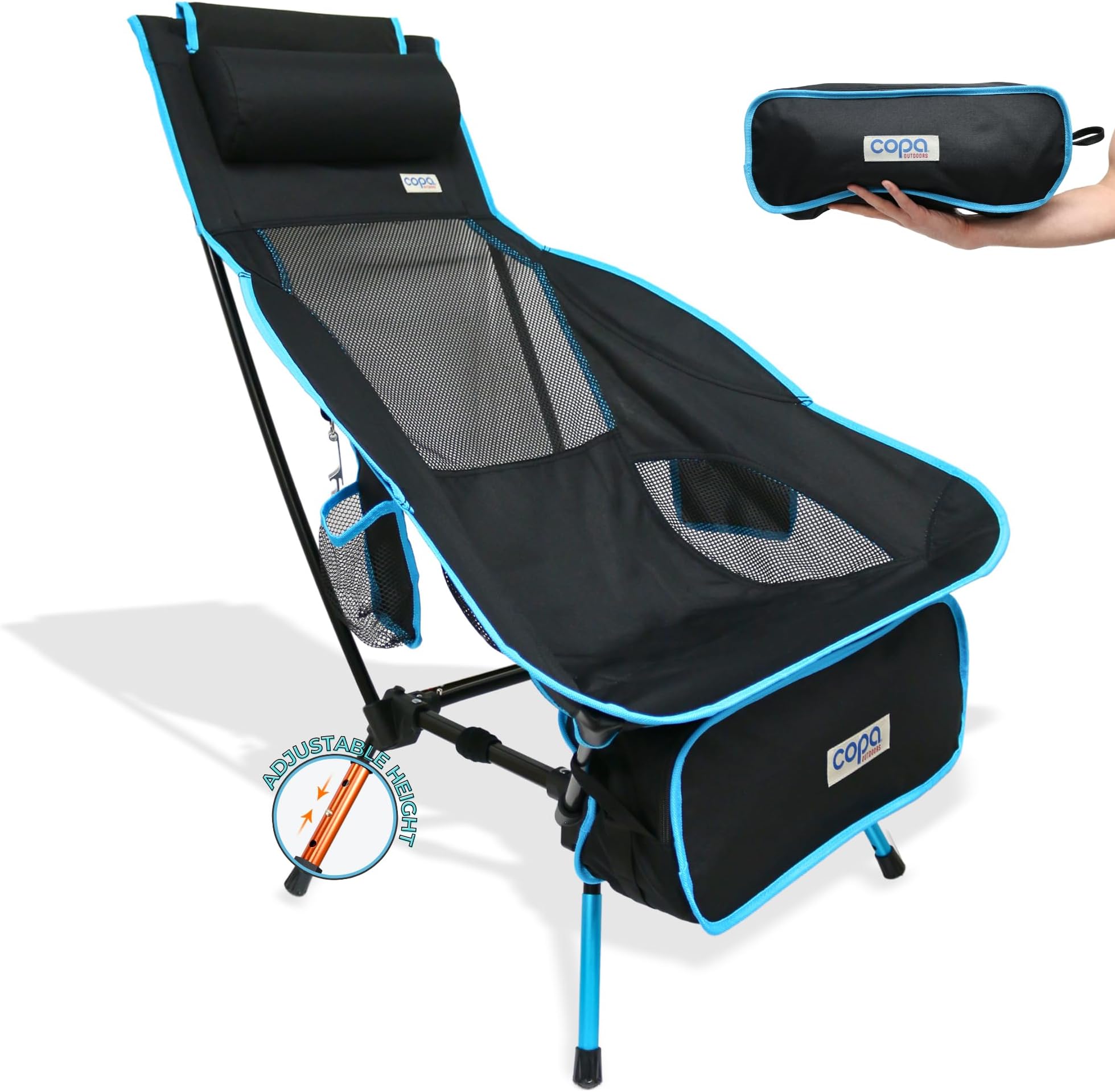 Amazon.com: copa Adjustable Folding Camping Chairs, Ultra Light ...