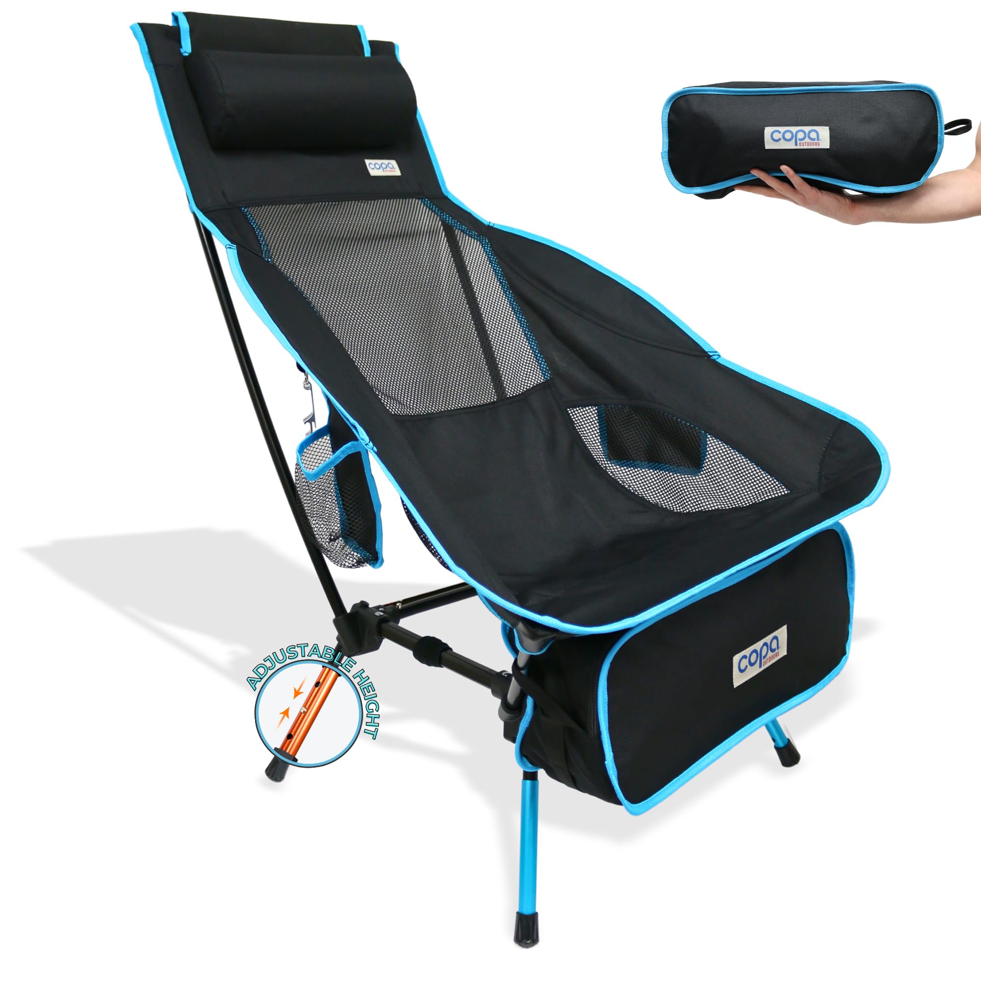 Amazon.com: copa Adjustable Folding Camping Chairs, Ultra Light ...