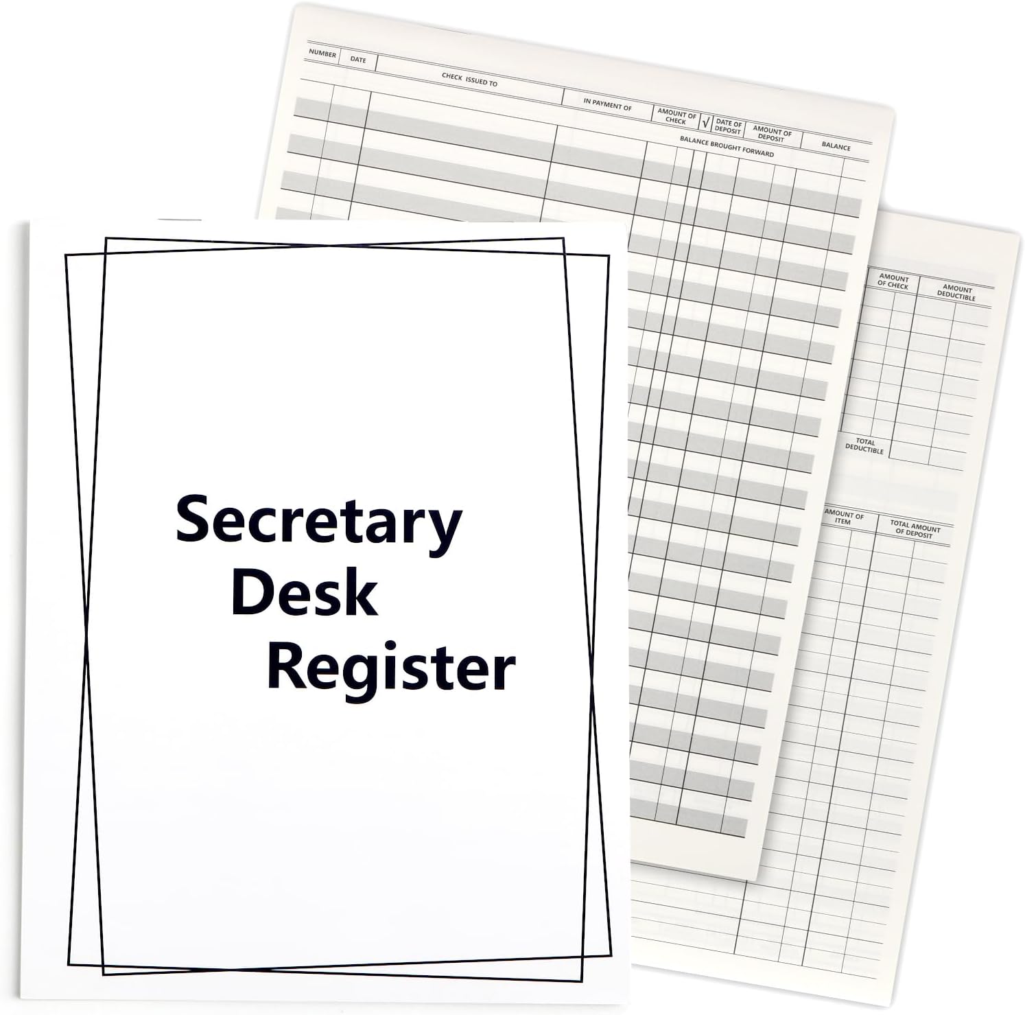 Amazon.com : CheckSimple Secretary Deskbook Check Register 30 Entries ...