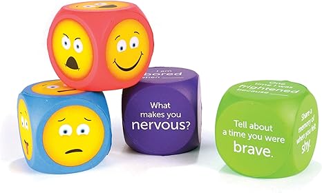 Amazon.com: Learning Resources Soft Foam Emoji Cubes, Set of 4, Ages 3 ...