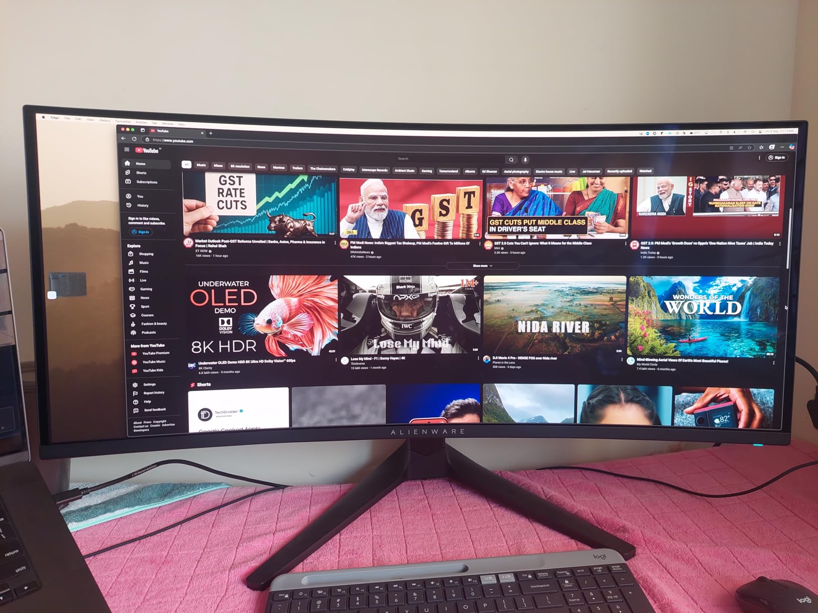 Alienware 34" (86.36 cm) Curved QD-OLED Gaming Monitor-AW3423DWF, WQHD ...