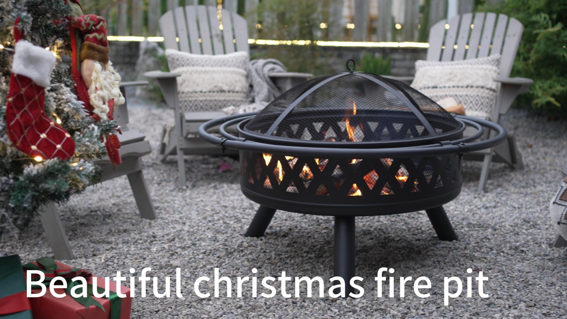 Watch fissfire 35 Inch Crossweave Fire Pit on Amazon Live