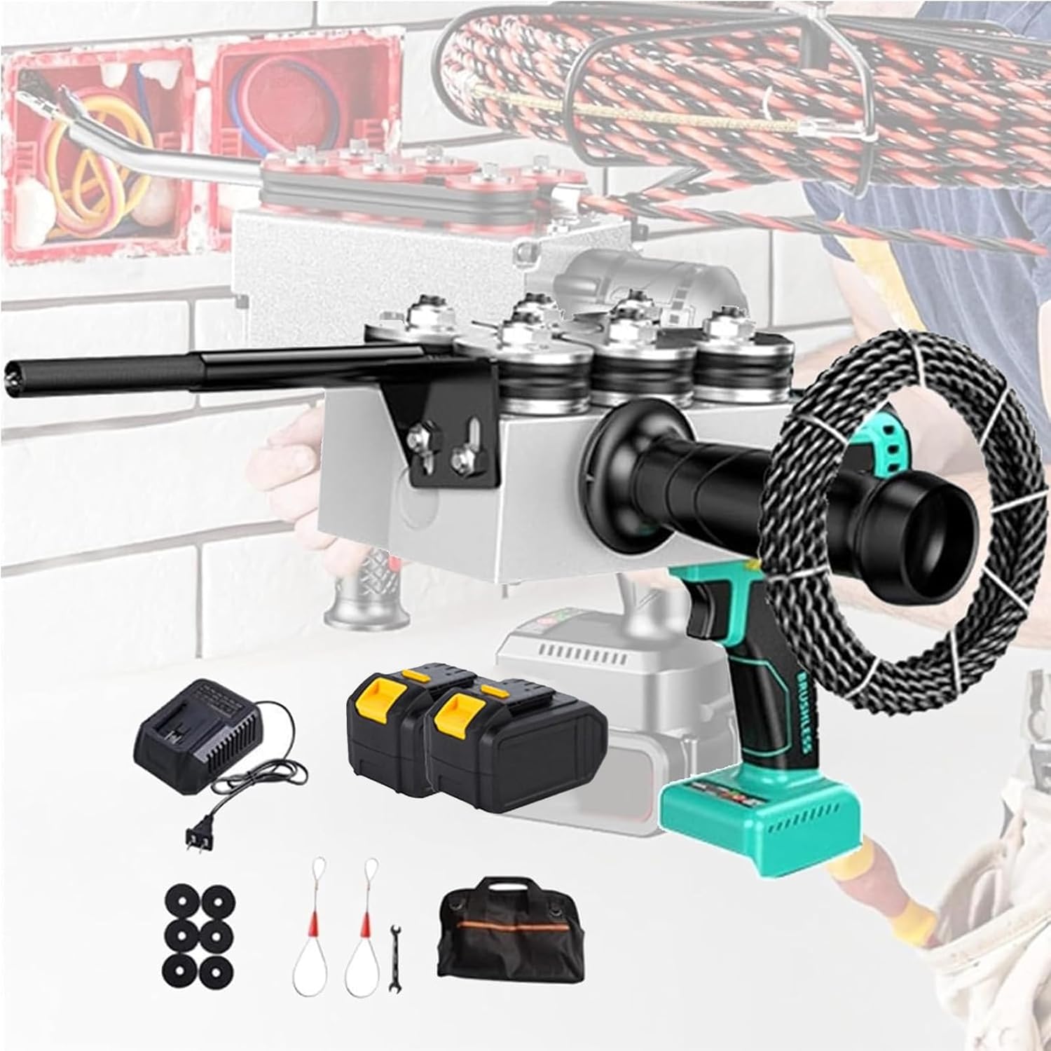 Wall Threading Wire Machine, Electrician Wire Puller Through Wall ...